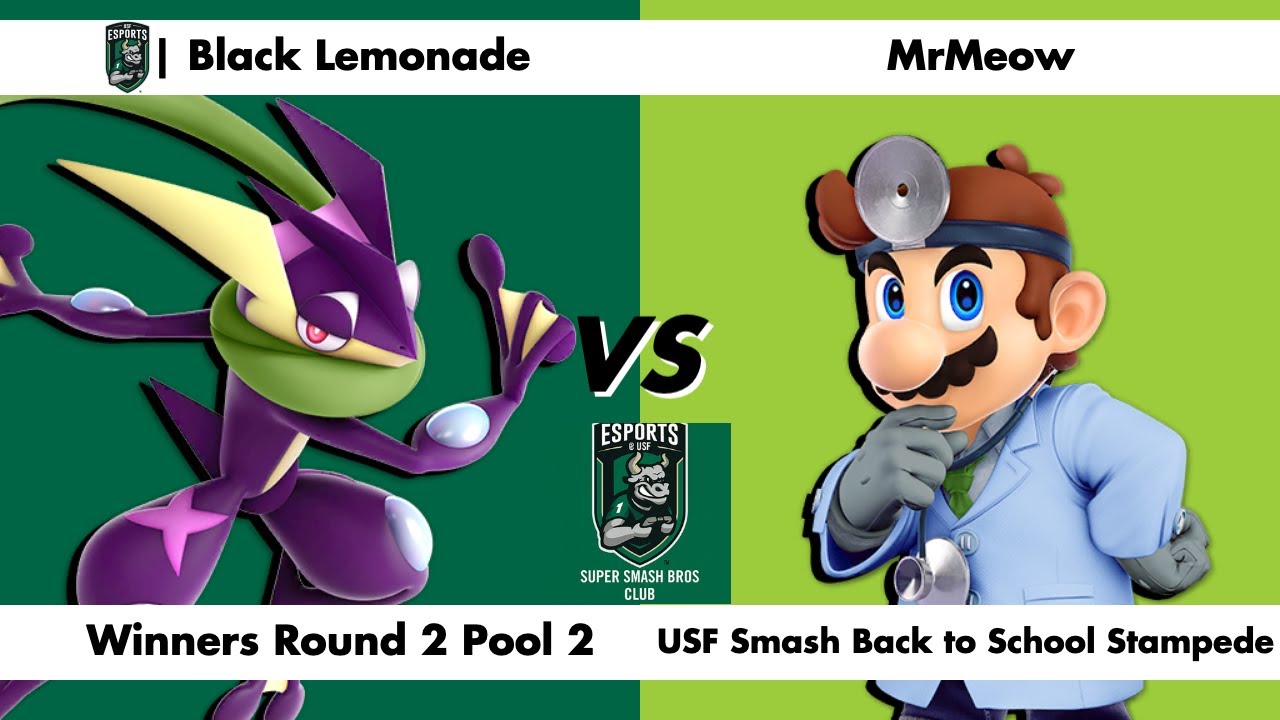 USF Smash Back to School Stampede - Black Lemonade (Greninja) vs MrMeow ...