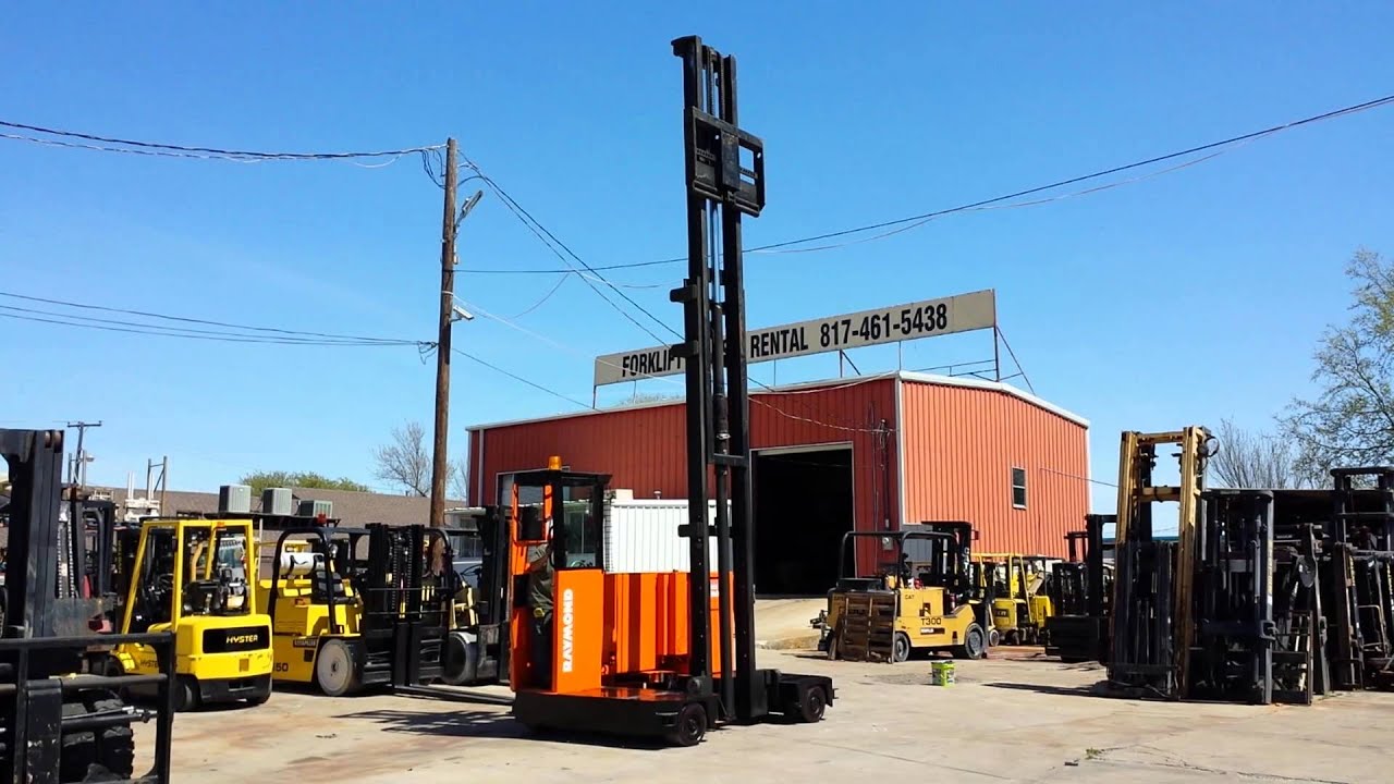 Raymond side loader mode; 076 SL100tn sn 076 36 00631 (3) - YouTube