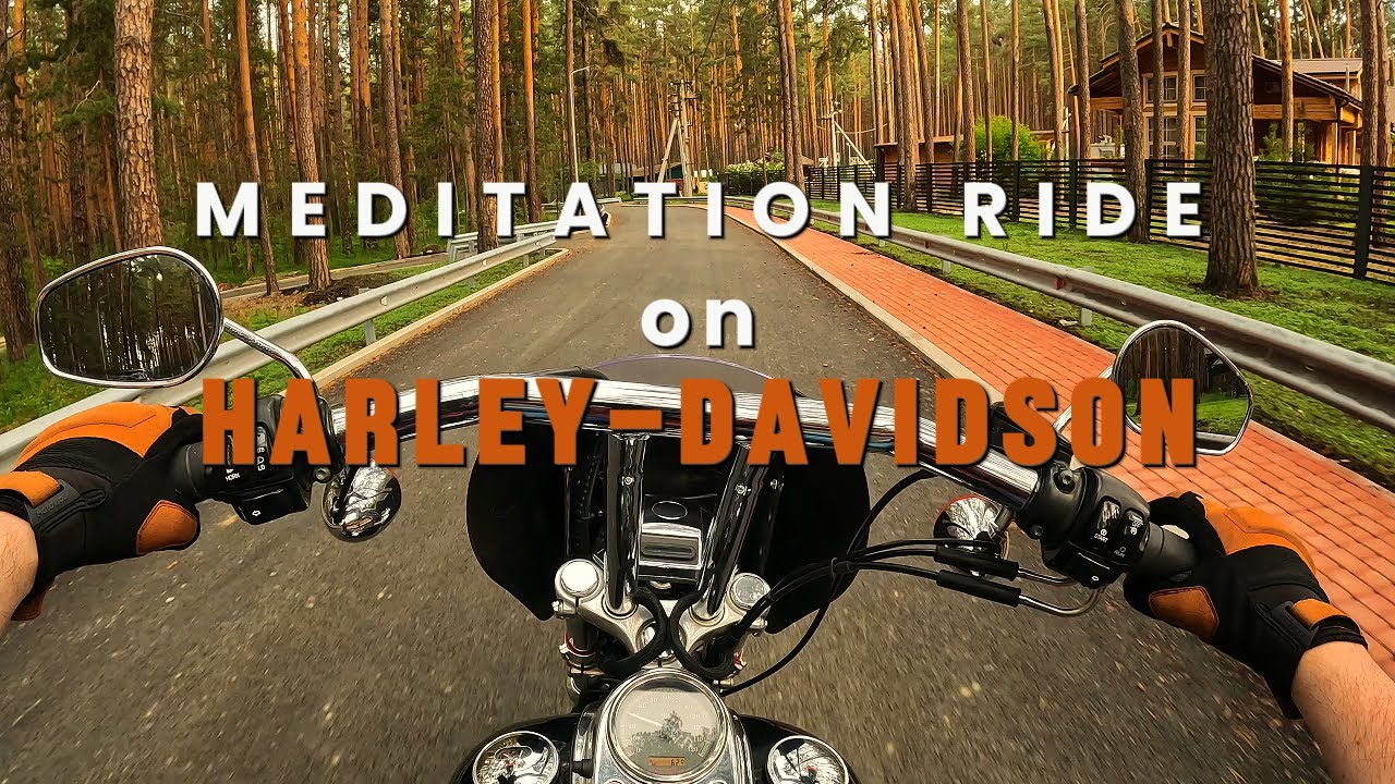 06 Поездка на мотоцикле HARLEY-DAVIDSON Dyna | ASMR | Relax | Pure ...