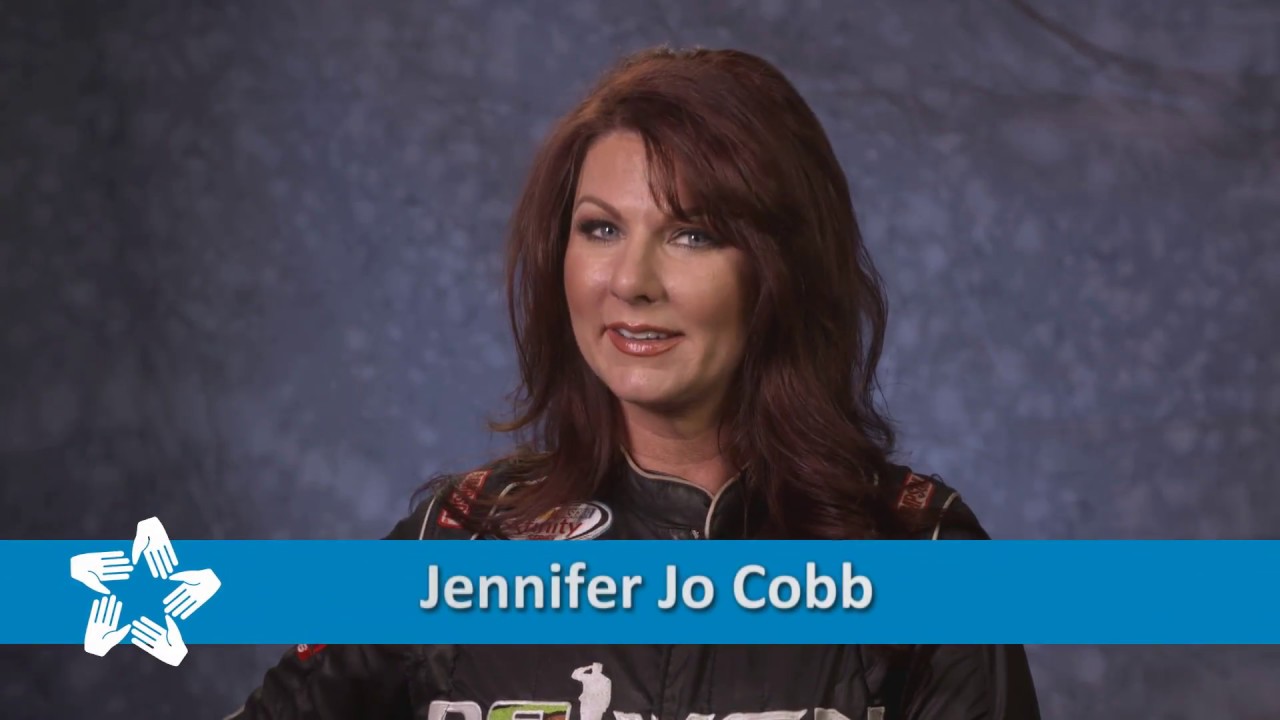 NASCAR driver Jennifer Jo Cobb for Help Heal Veterans - YouTube