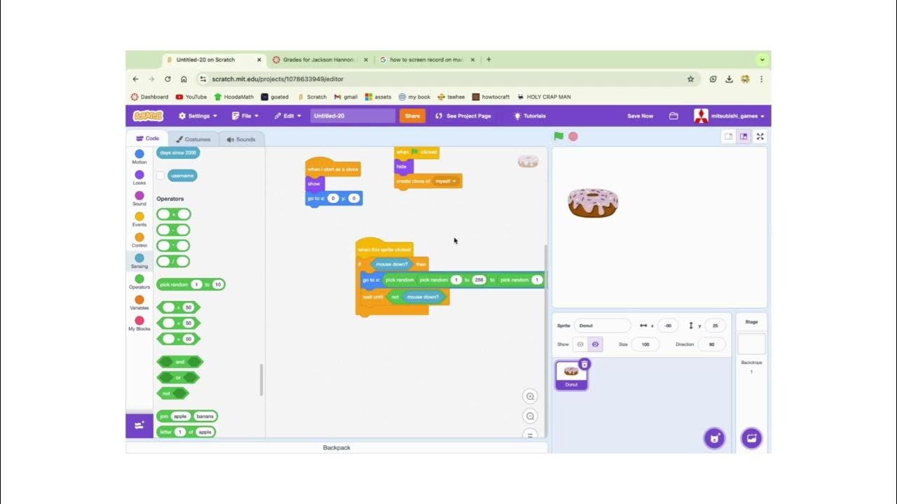 How to make a chase click game on scratch! - YouTube