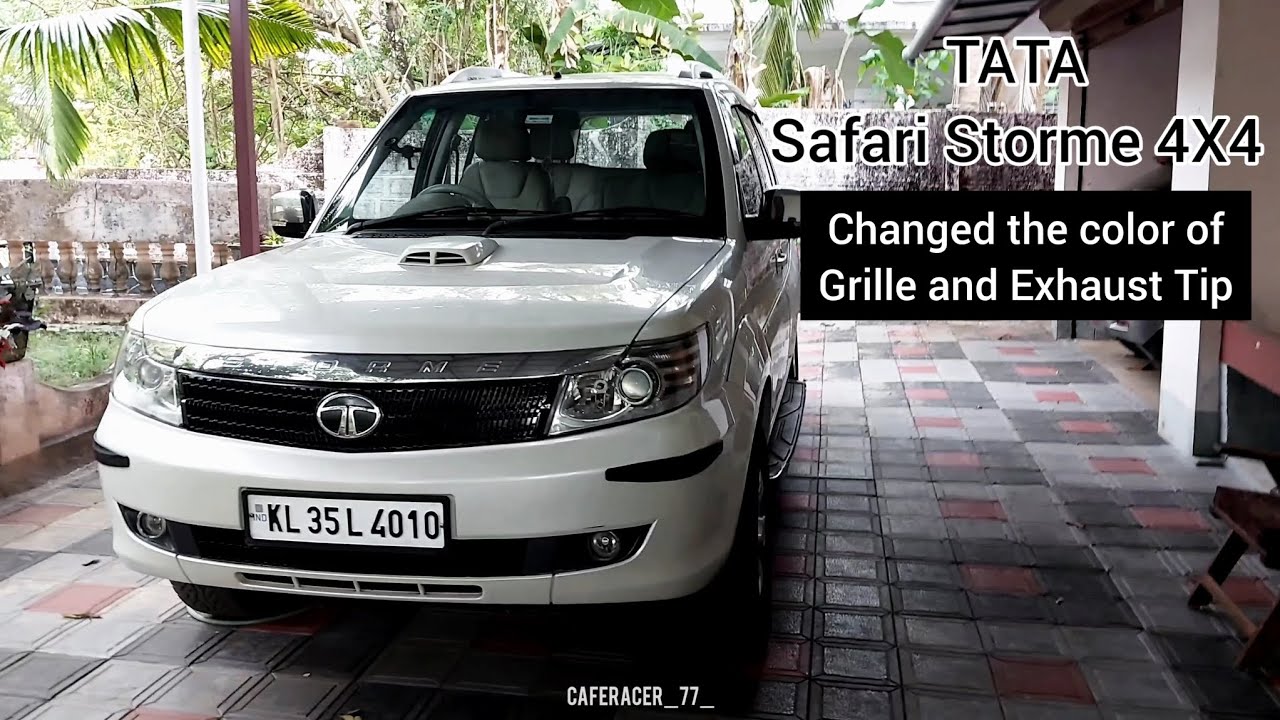 Tata SAFARI STORME 4x4 |Mod1:- Changed the Color of Grille and Exhaust ...