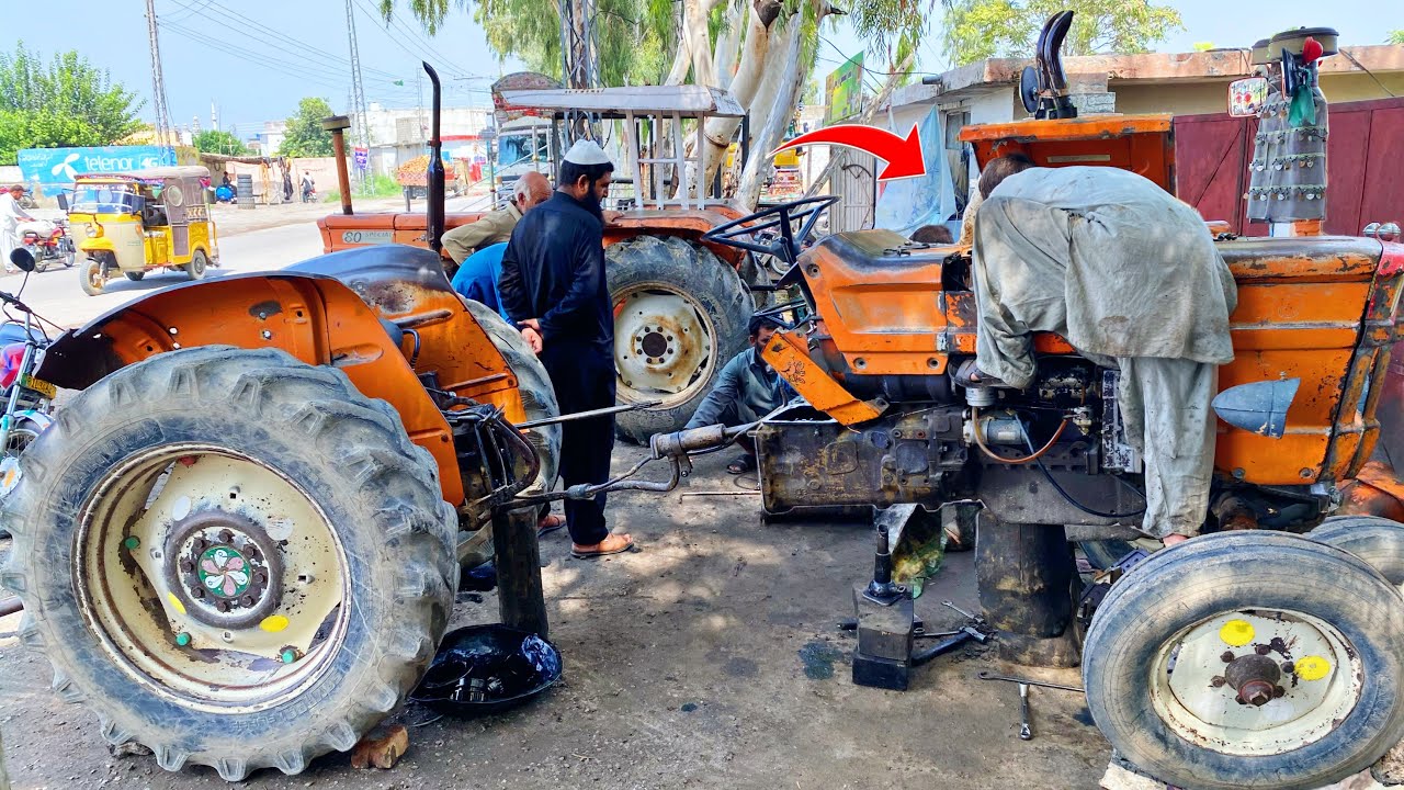 Tractor Hydraulic Oil Ring Replacement || Amazing work in local ...