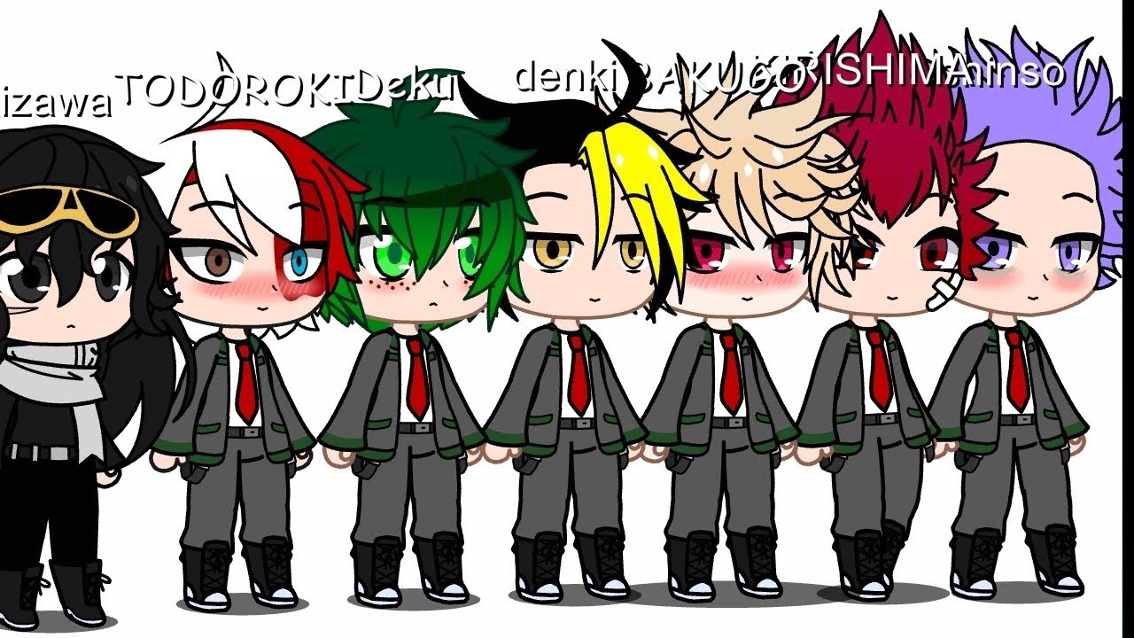 all the mha characters I've made in gc Edit - YouTube