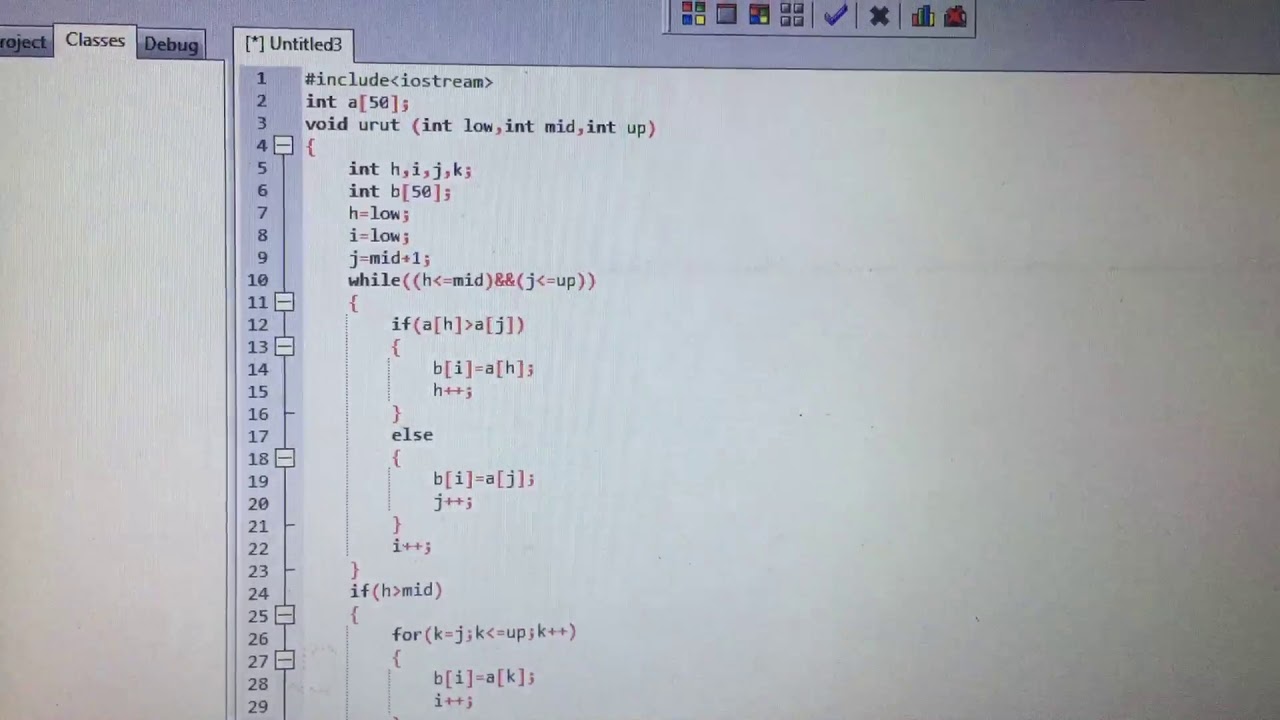 Program Mengurutkan Bilangan Terbesar ke Terkecil Rekursif - YouTube