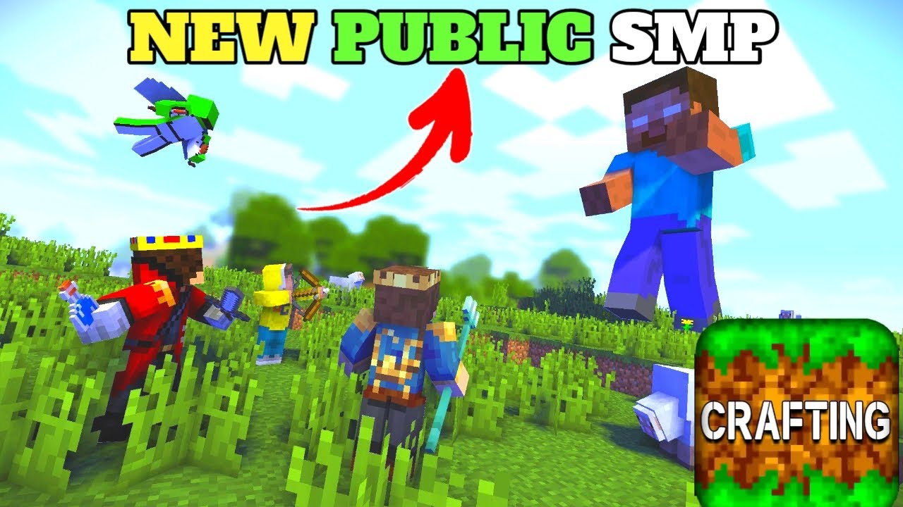 JOIN NEW PUBLIC SMP IN CRAFTING AND BUILDING - YouTube