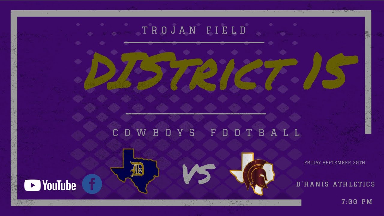 TX HIGH SCHOOL FOOTBALL: D’HANIS COWBOYS VS CHARLOTTE TROJANS - YouTube