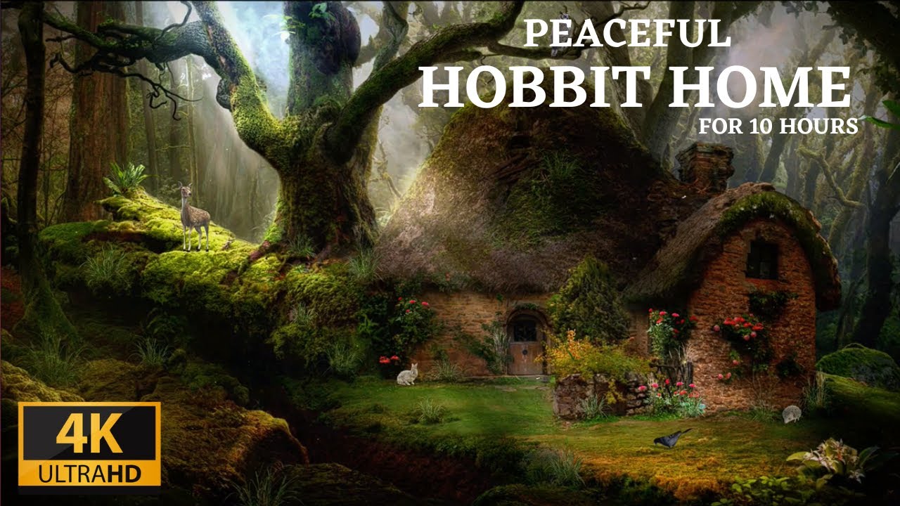 🌳PEACEFUL HOBBIT HOME WITH NATURE SOUNDS 🌳 10 HOURS FOR RELAXATION ...