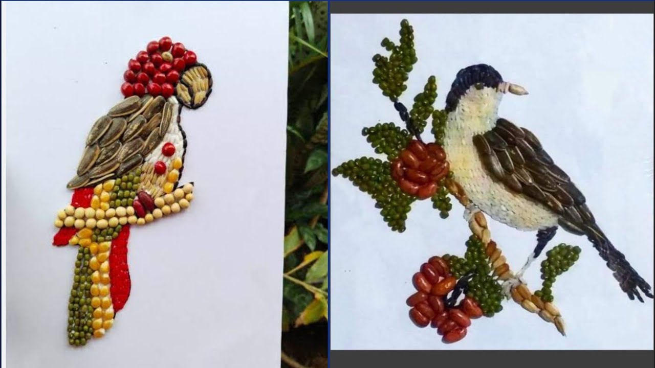 🌾 Amazing Pulses Craft Ideas | DIY with Lentils & Beans - YouTube