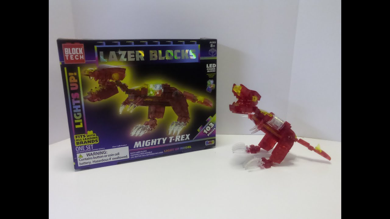 Let's build a Mighty T-REX Lazer block from Block Tech - YouTube