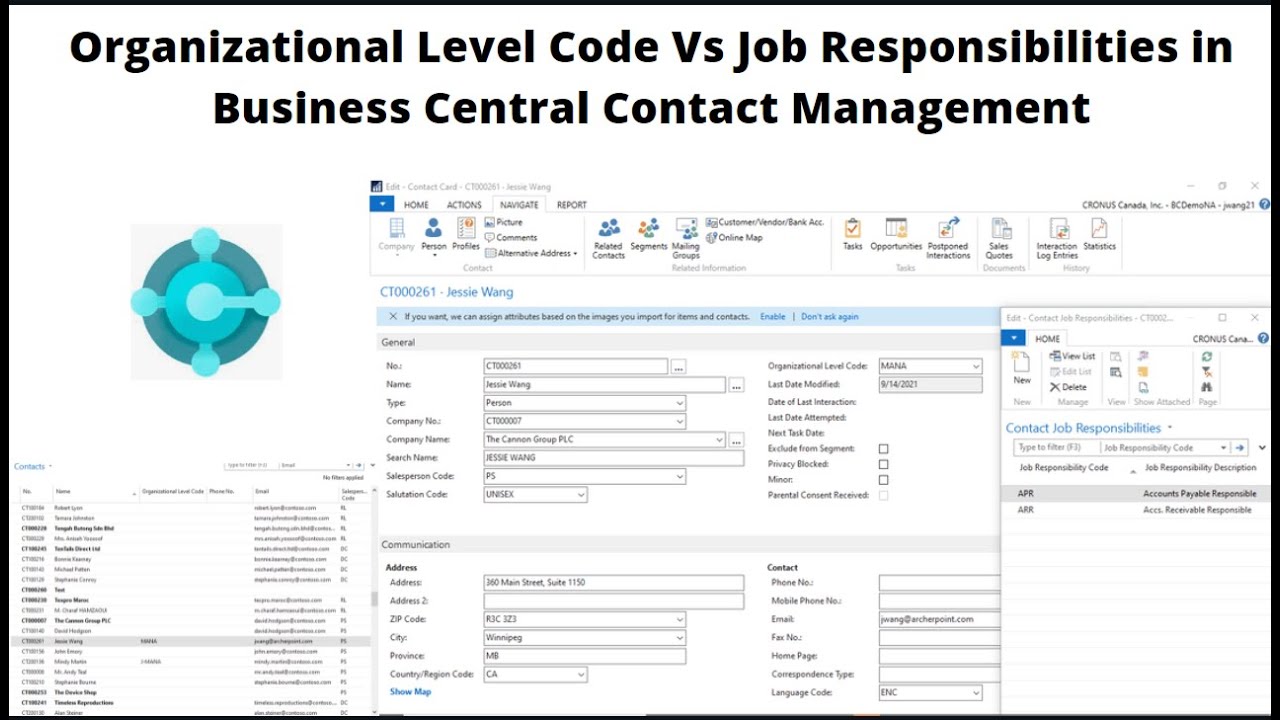 Organizational Level Code Vs Job Responsibilities in Business Central ...