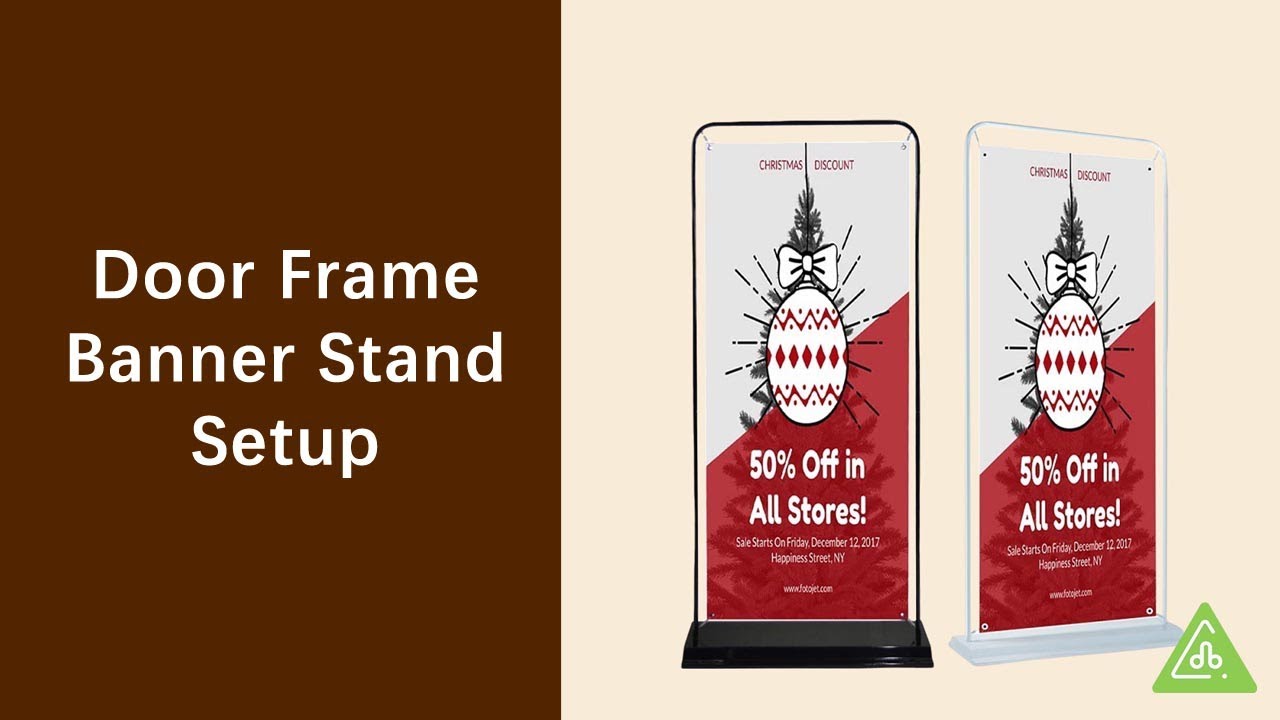 Door Frame Banner Stand Setup Guide - YouTube