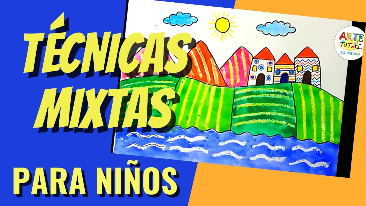Paisaje con Técnicas mixtas - YouTube