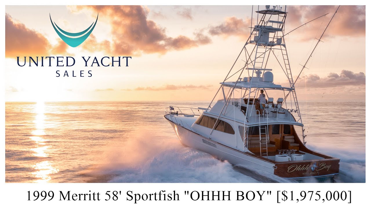 1999 Merritt 58' Sportfish "OHHH BOY" [$1,975,000] - YouTube