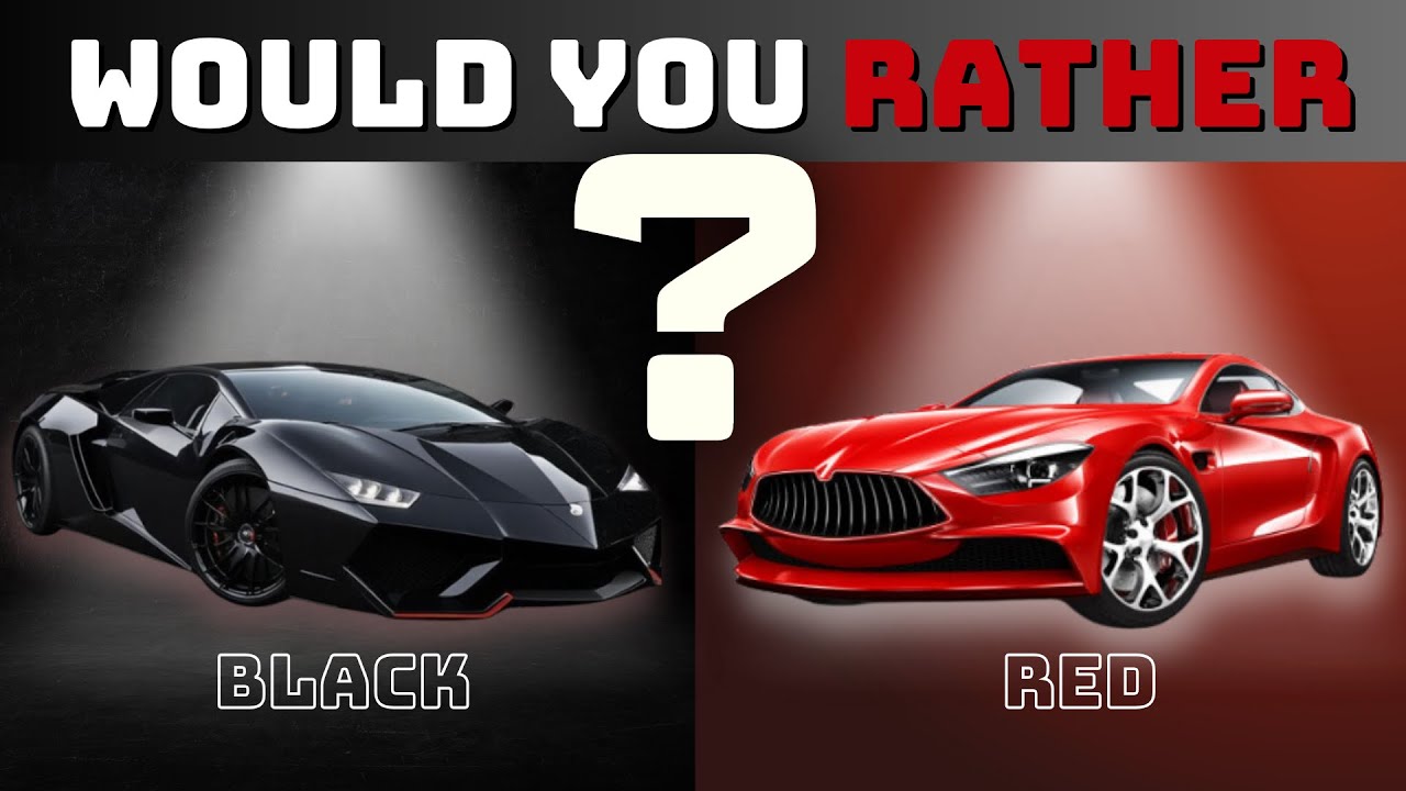 BLACK vs RED: Ultimate Would You Rather Game! - YouTube
