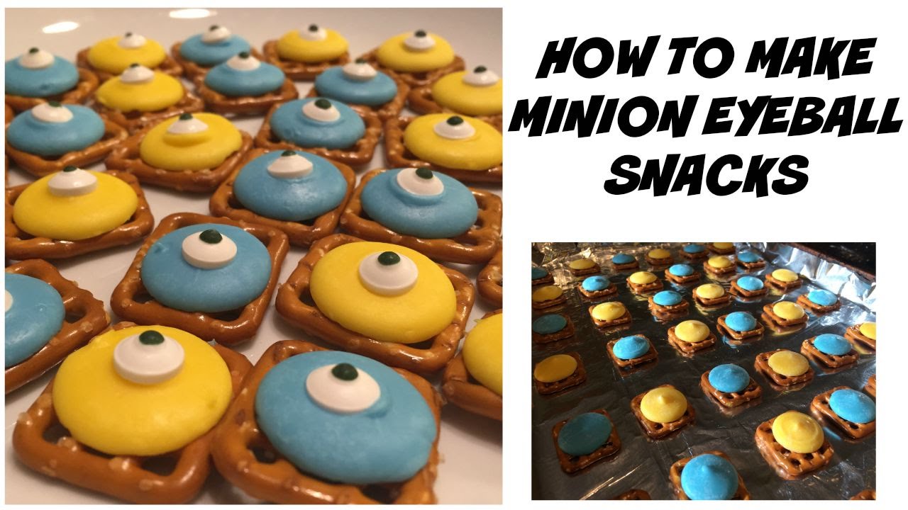 HOW TO MAKE MINION PRETZEL SNACKS - YouTube
