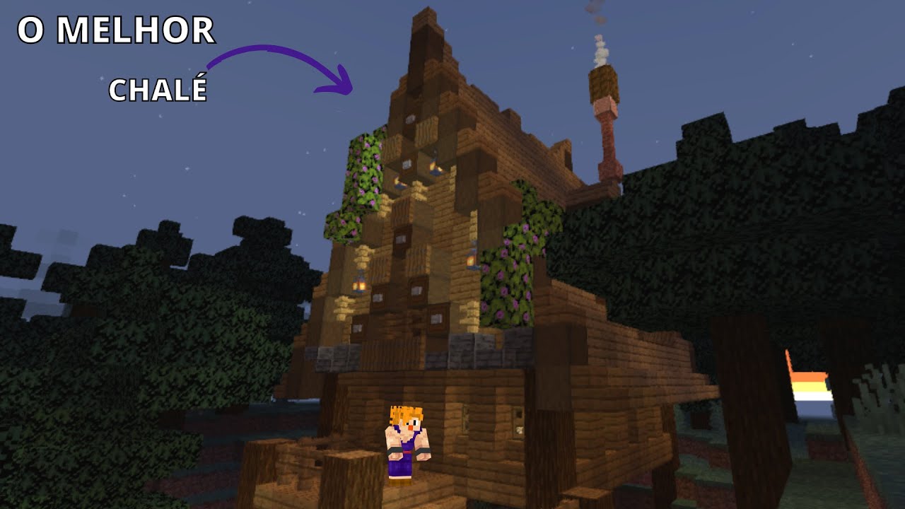 Como fazer CHALÉ no Minecraft - YouTube