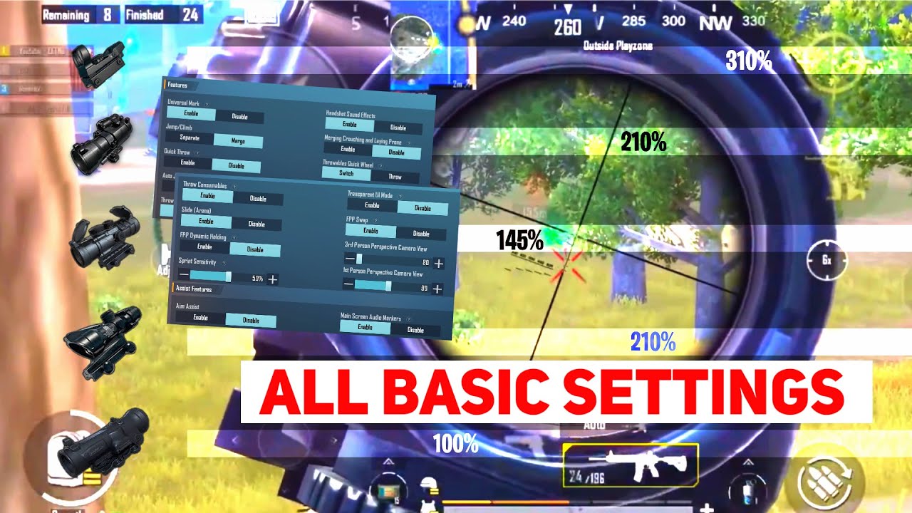 Zero Recoil Sensitivity for Bgmi With Codes | Bgmi Sensitivity Code ...