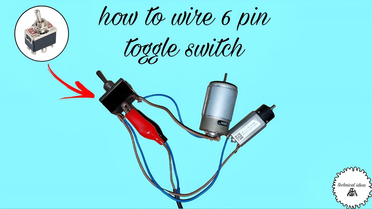 how to wire 6 pin toggle switch - YouTube