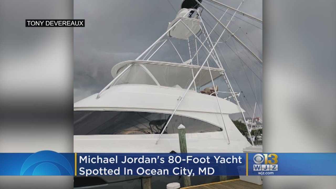 Michael Jordan's 80-Foot Yacht Spotted In Ocean City, Maryland - YouTube
