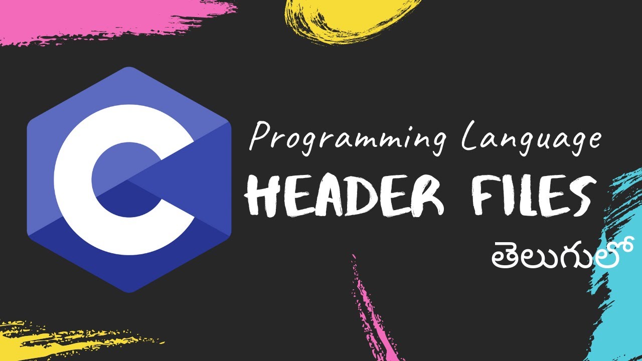 Header files in C language in Telugu | types of header files | by ...