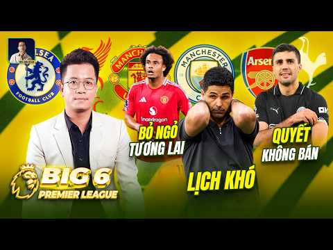 BIG 6 PREMIER LEAGUE: ZIRKZEE BỎ NGỎ TƯƠNG LAI, ARSENAL LỊCH KHÓ, MAN CITY QUYẾT KHÔNG BÁN RODRI