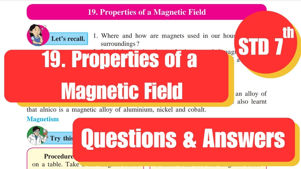 Class 7th | Science | 19. properties of a magnetic field | Exercise ...