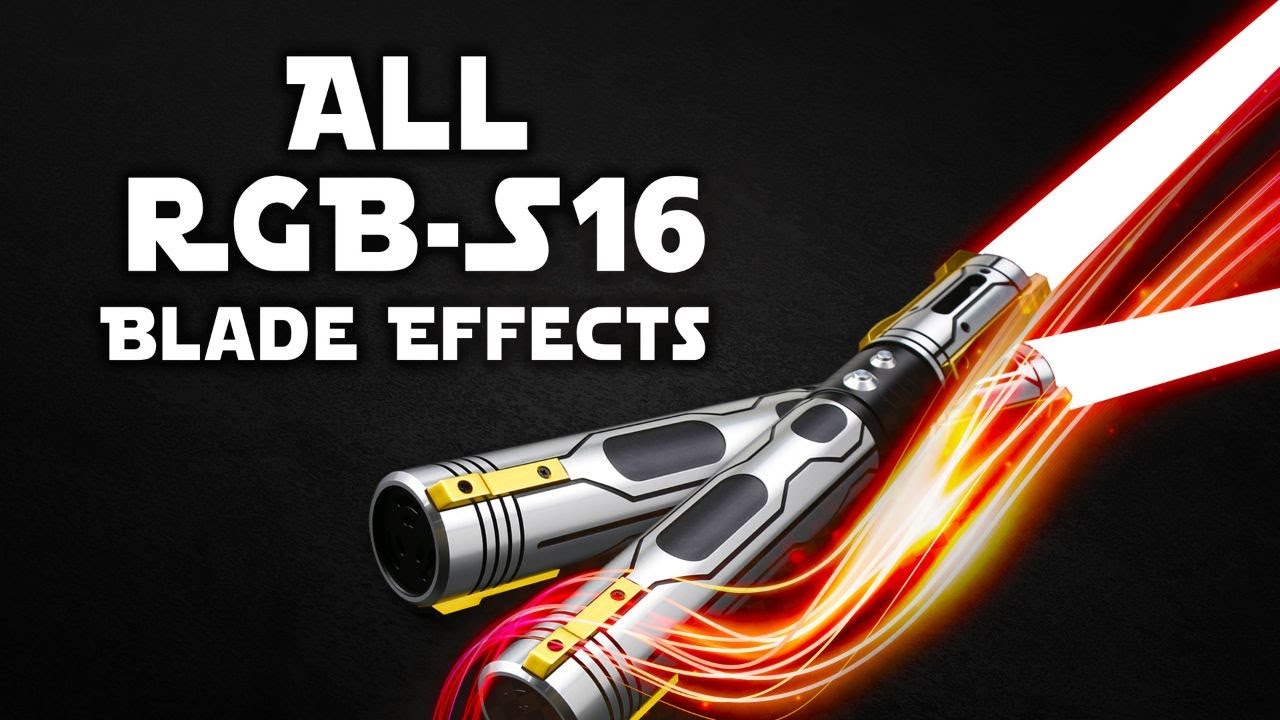 All Blade Effects for the Omnisaber Lightsaber with the RGB-S16 Soundboard. (OwnASaber) - YouTube