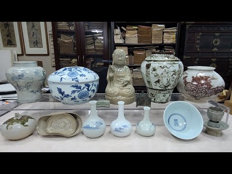 #안동옥션 #010_2952_0503 / 26.03.30 경매 / 백자청화국화문합 / 청자여래좌상