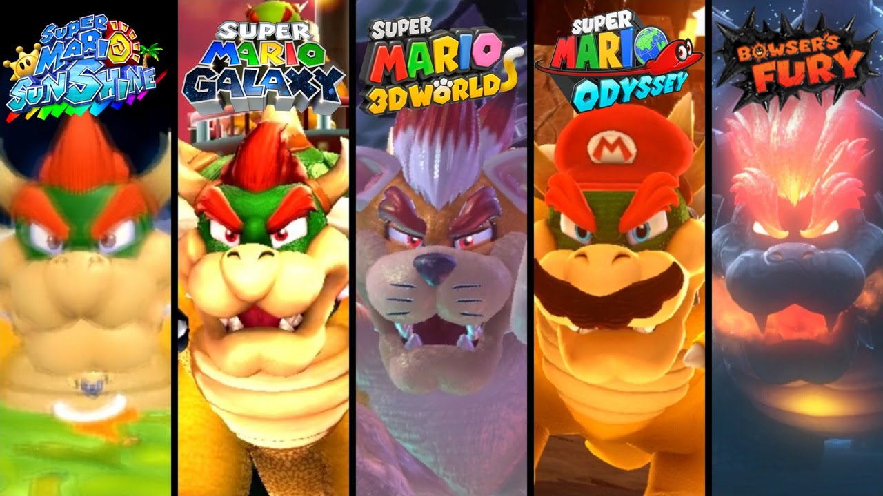 Evolution Of Final Bosses In Super Mario 3d Games 1996 How Many Mario