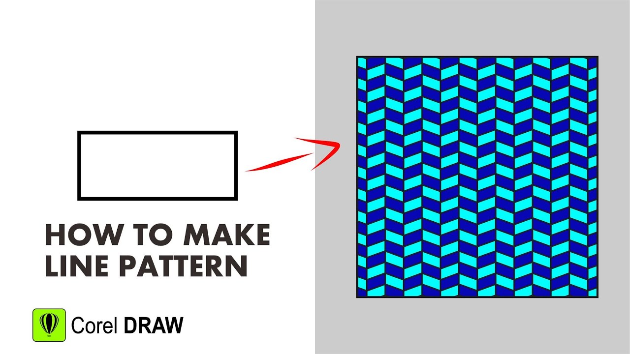 How to make Line Pattern in CorelDraw (Part 2) - YouTube