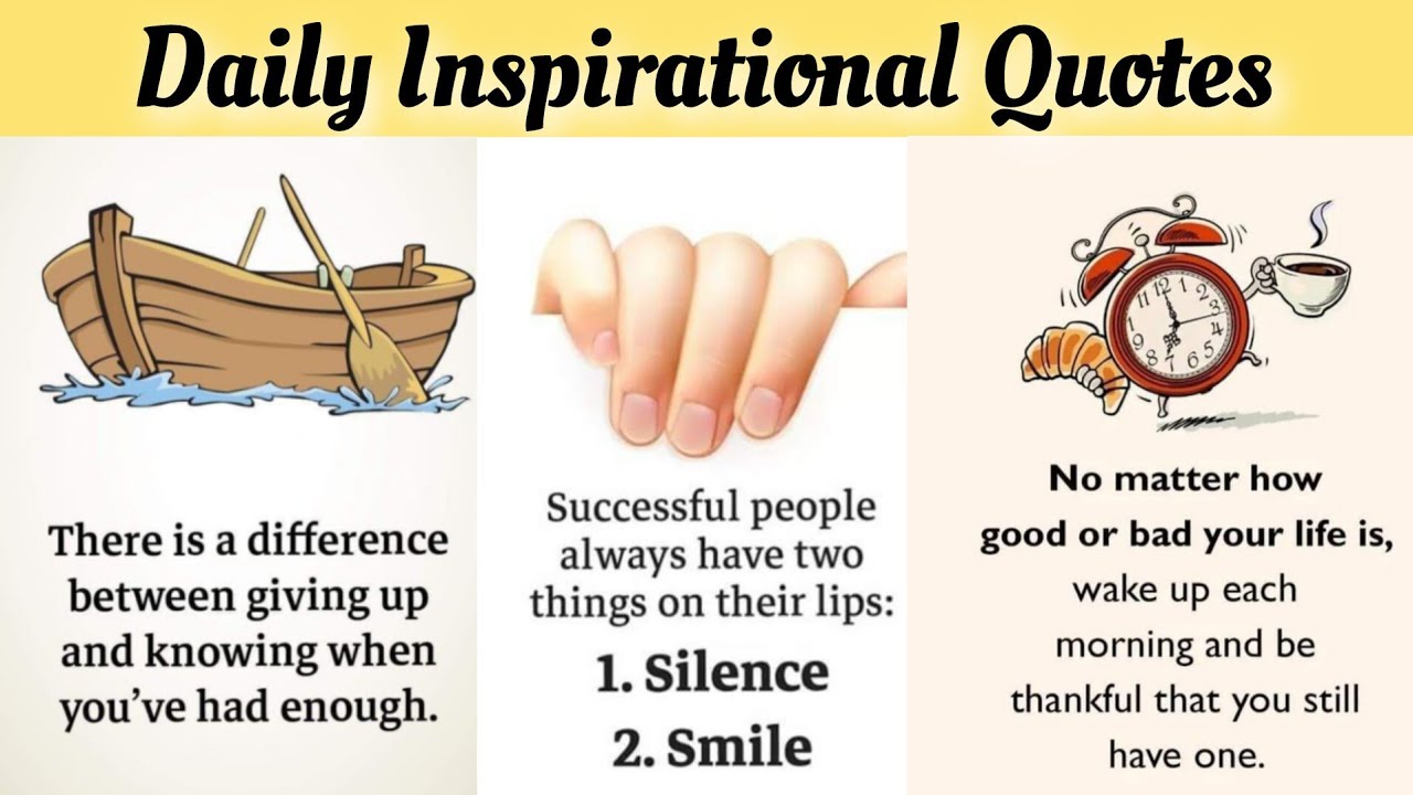 Daily Life Inspirational Quotes | Positive Attitude Quotes | Quotes ...