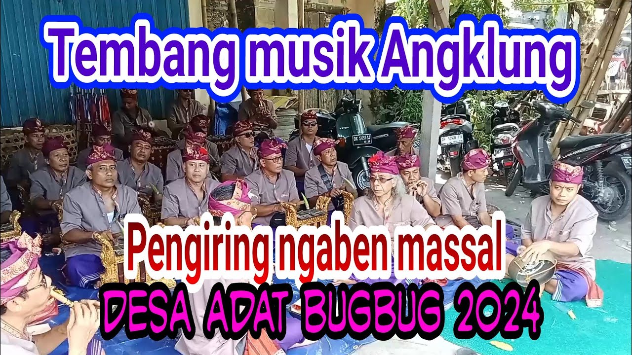 music gamelan angklung// pengiring ngaben// desa adat bugbug - YouTube