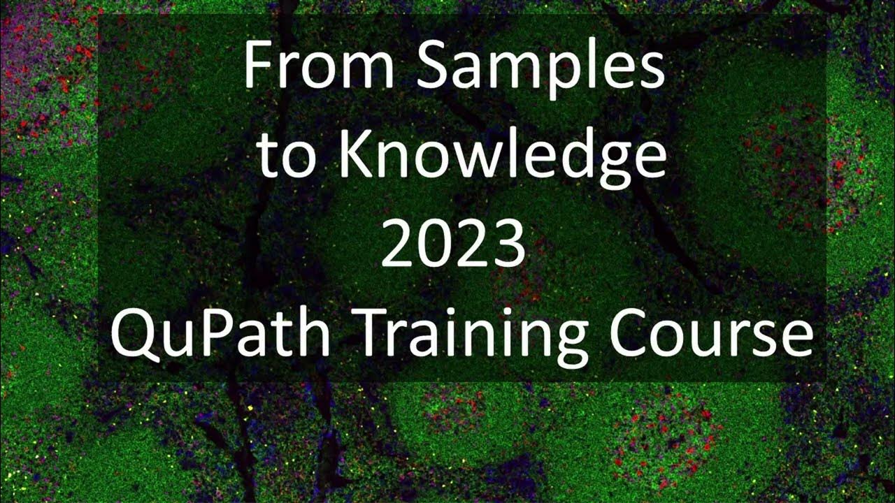 From Samples to Knowledge 2023: QuPath training course - YouTube
