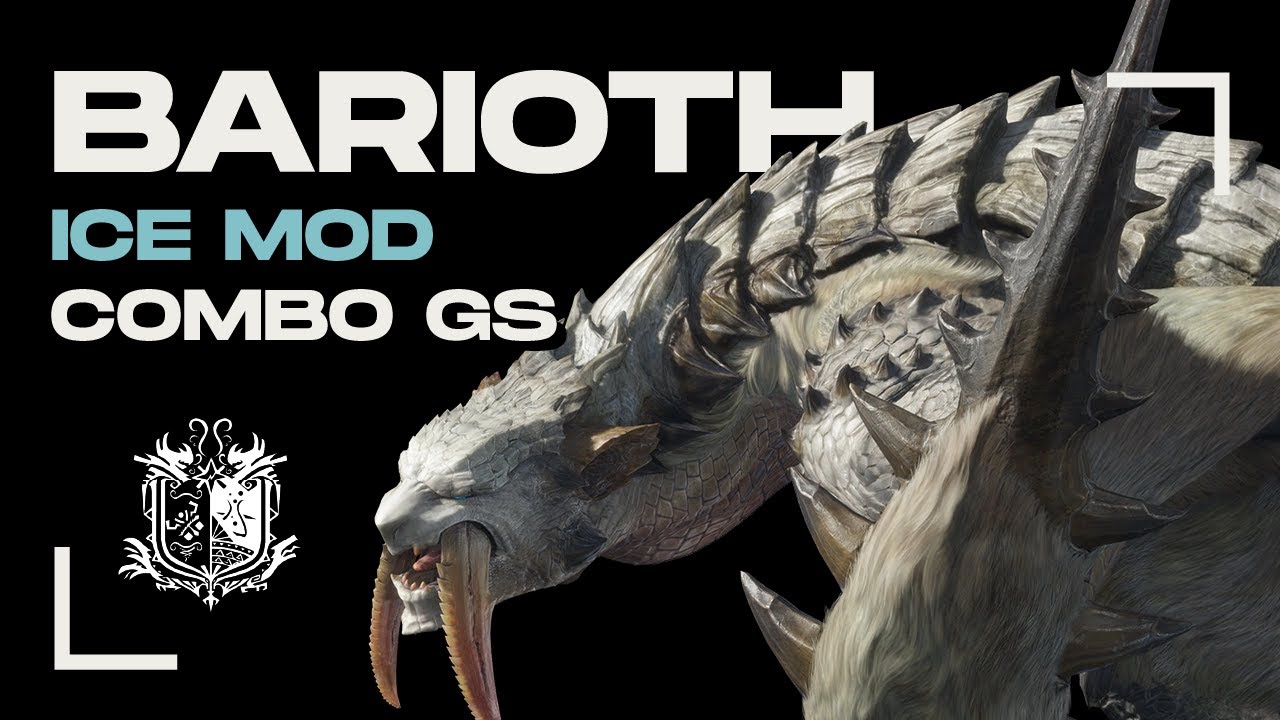 Combo Greatsword vs Barioth in Monster Hunter World Iceborne ICE MOD ...
