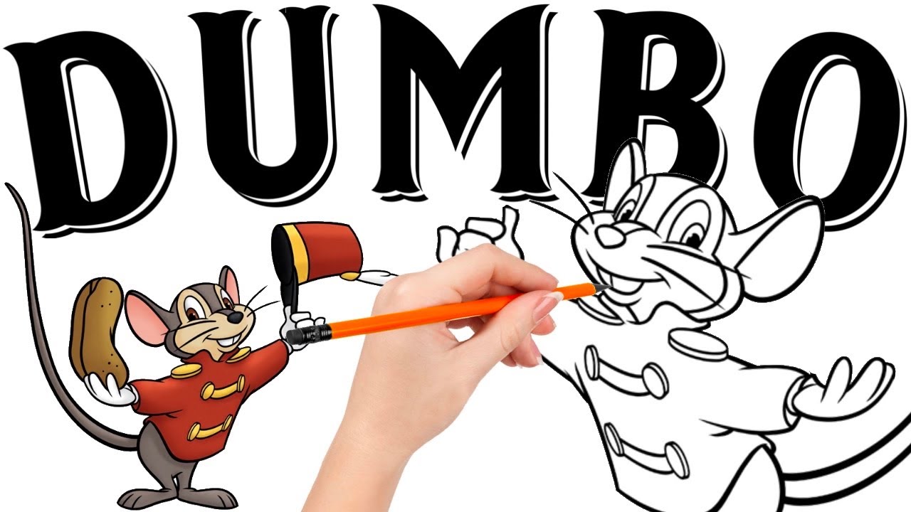 How to draw Timothy Q. Mouse, a brazen, fearless, and shrewd mouse ...