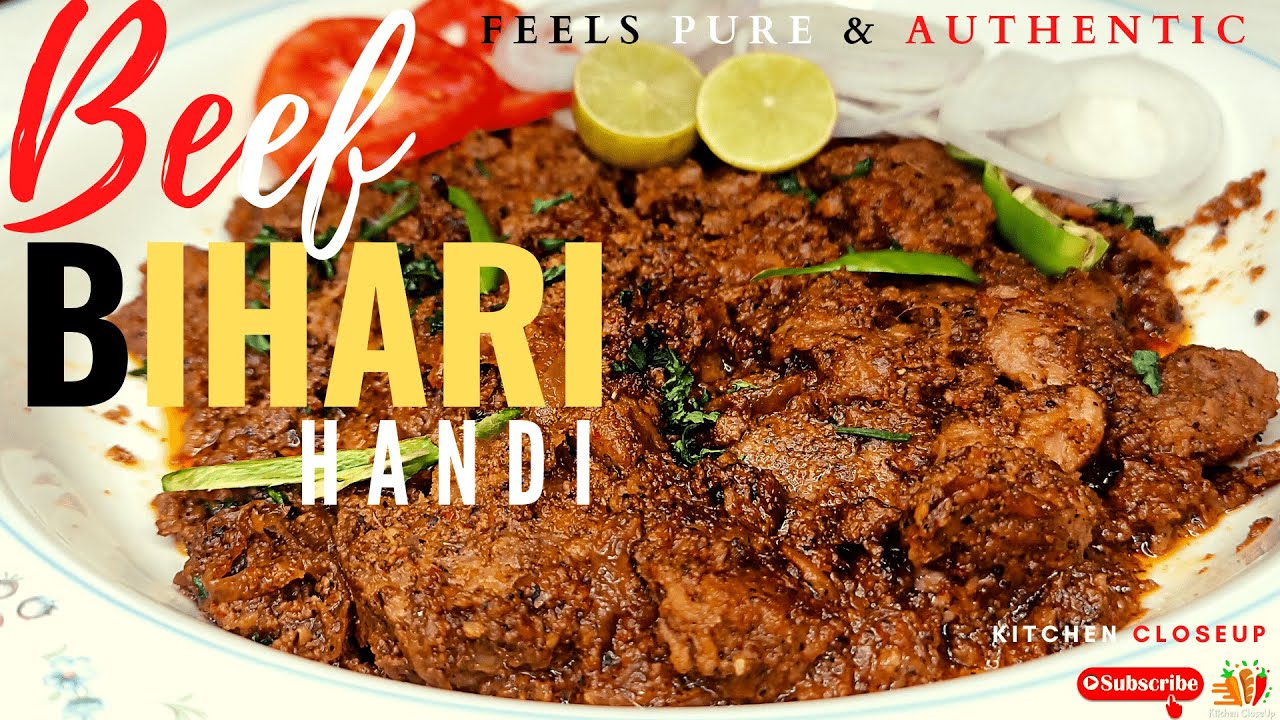 Eid Special Beef Behari Handi Recipe | Bihari Gosht Handi Recipe | How ...