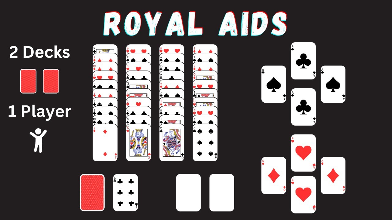 How To Play Royal Aids Solitaire - YouTube