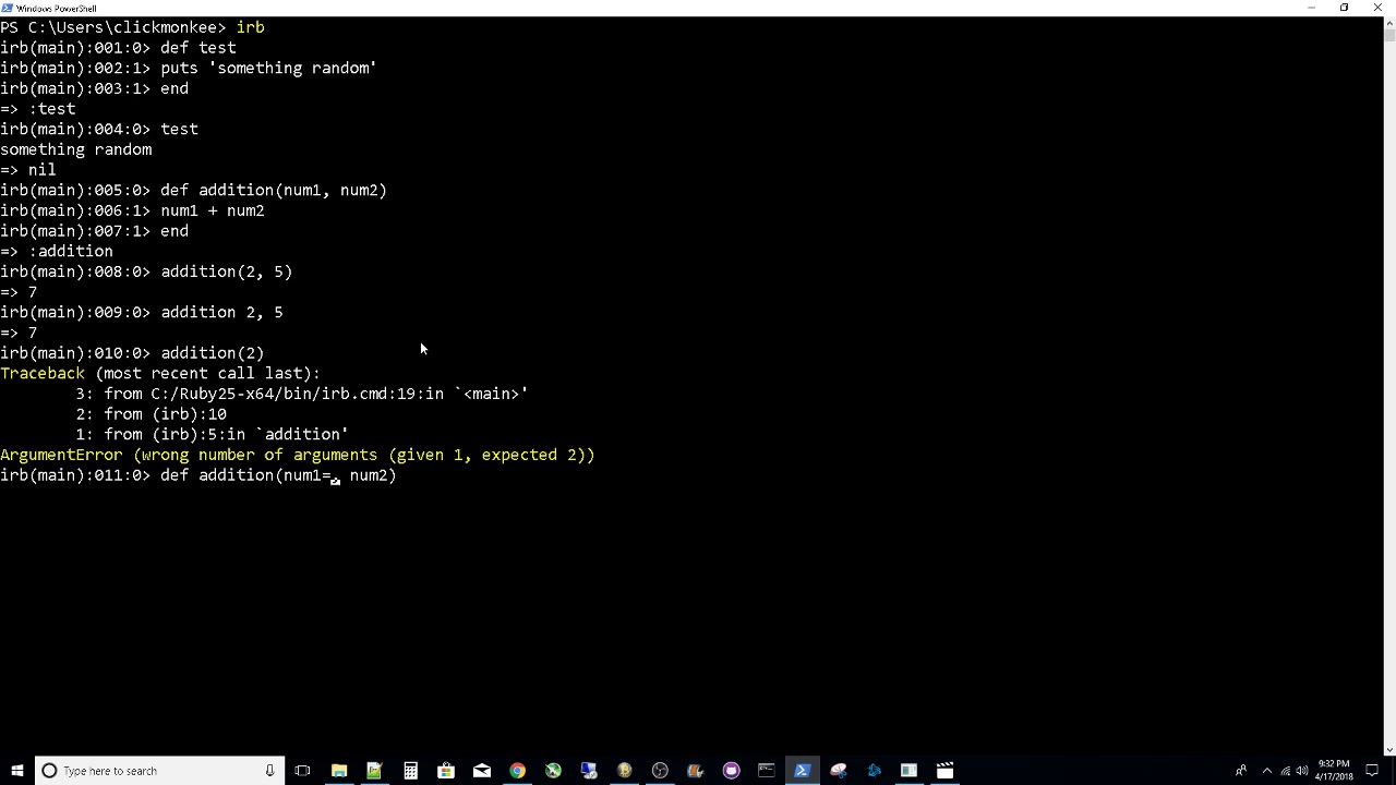 1 4 Intro To Ruby Method Creation YouTube 1 4 Intro To Ruby Method Creation YouTube