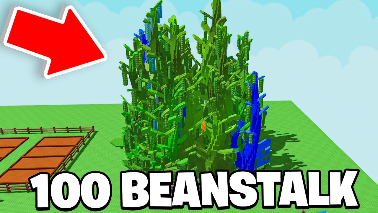 I Created a BEAN STALK Only Garden in Grow a Garden.. (100 BEANSTALK ...