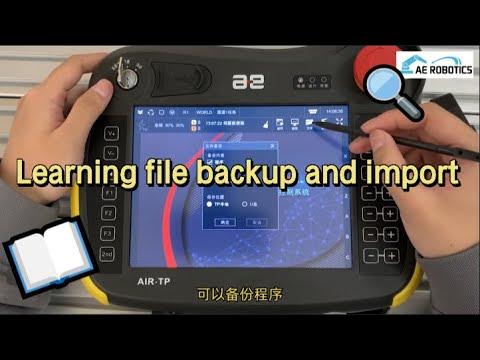 AE Industrial Robotics Training Tutorial——Learning file backup and import - YouTube