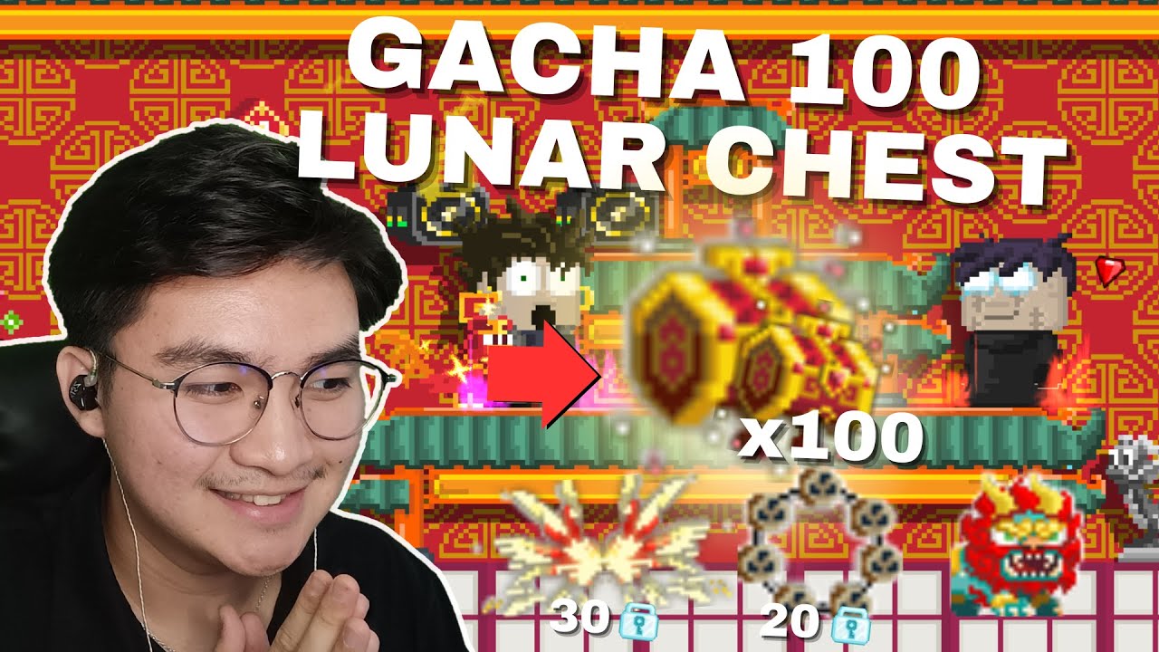 GACHA 100 LUNAR CHEST!! Teori Spark Baru Hoki?! | Growtopia Gacha 2024 - YouTube