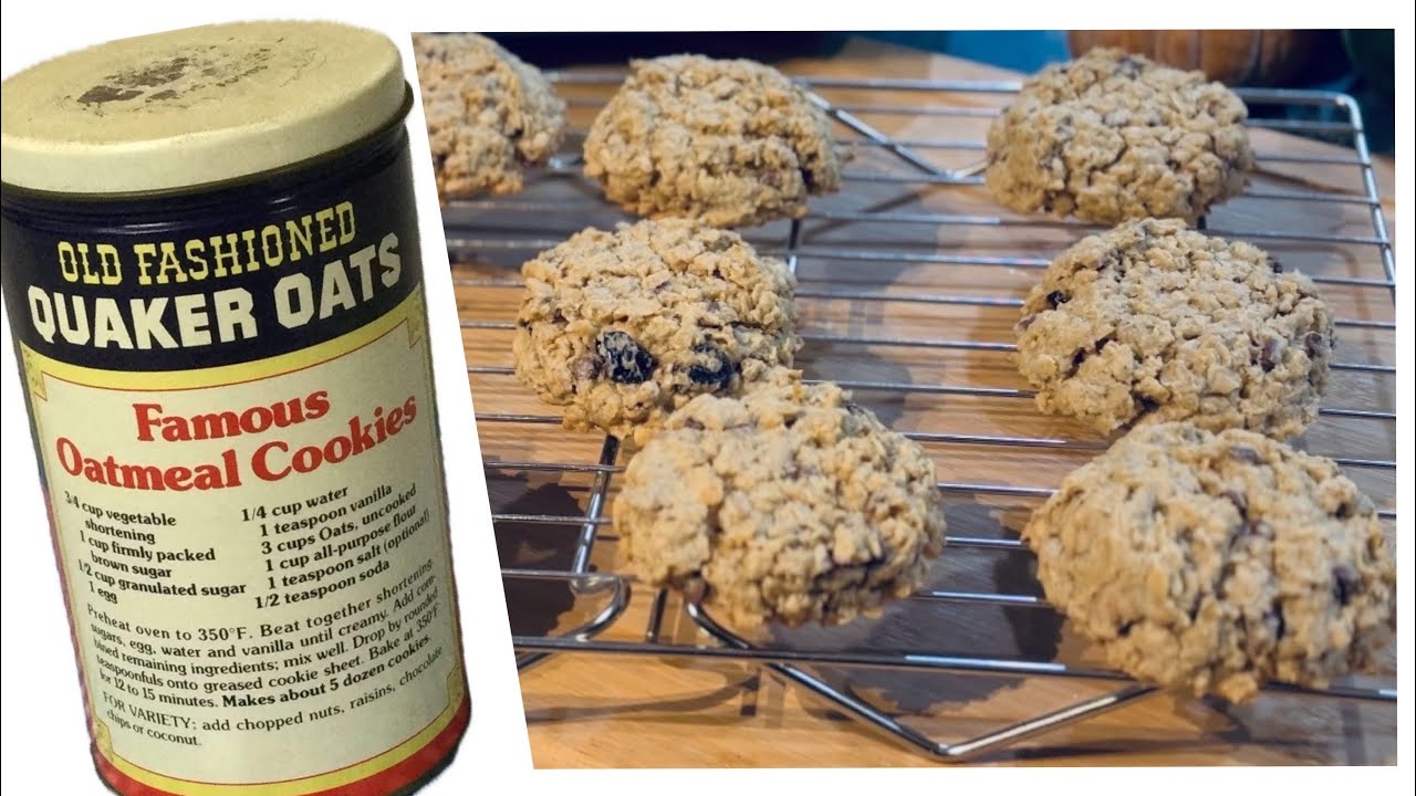 1960s Vintage Oatmeal Cookies – The Original Recipe • MUST TRY ! - YouTube