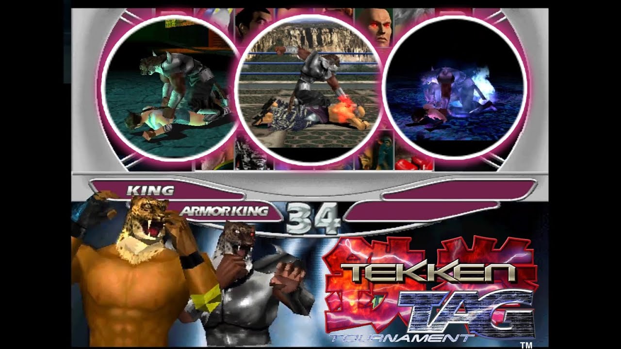 Tekken tag mame pc gameplay | A.king and king | 1080p 60fps 4:3 #tekken ...