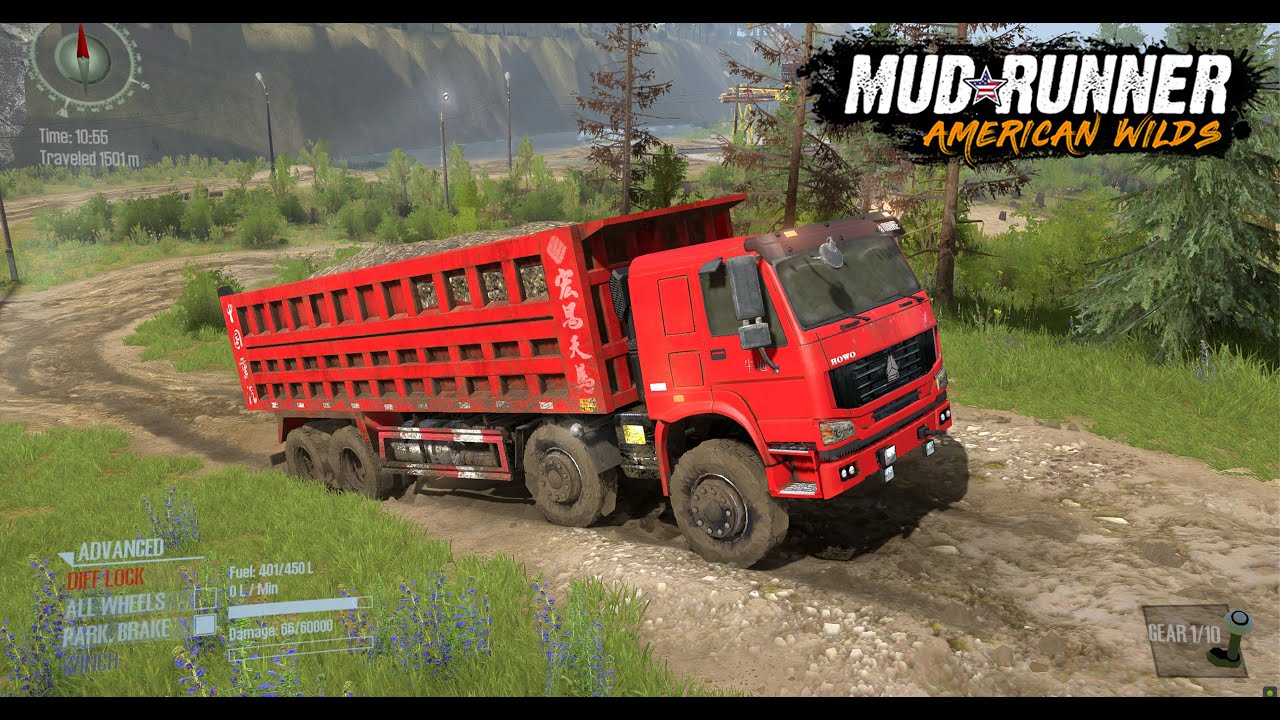Spintires: MudRunner - SHAANXI DELONG X3000 Towing a Broken Dump Truck from a Quarry 2023 - YouTube