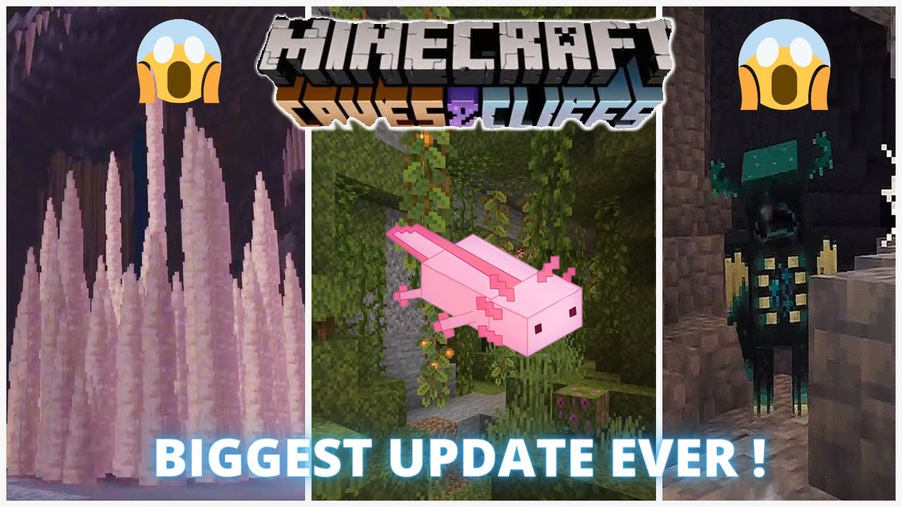 MINECRAFT CAVES AND CLIFF UPDATE | NEW MOBS | IMPROVED CAVES| NEW ORE ...