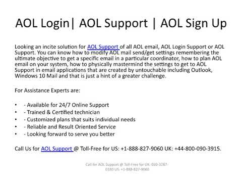 AOL Support - YouTube