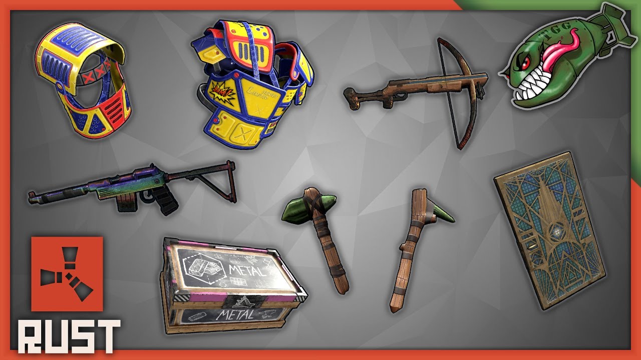 Rust Skins | Art Deco Door, Cactus Tools, Glister SAR, Pixel Crossy ...