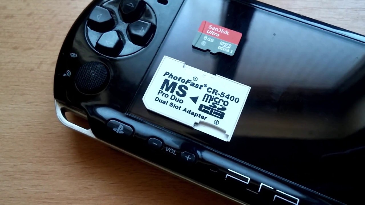 Ako lacno zväčšiť pamäť v PSP (Memory Stick PRO Duo adaptér) - YouTube
