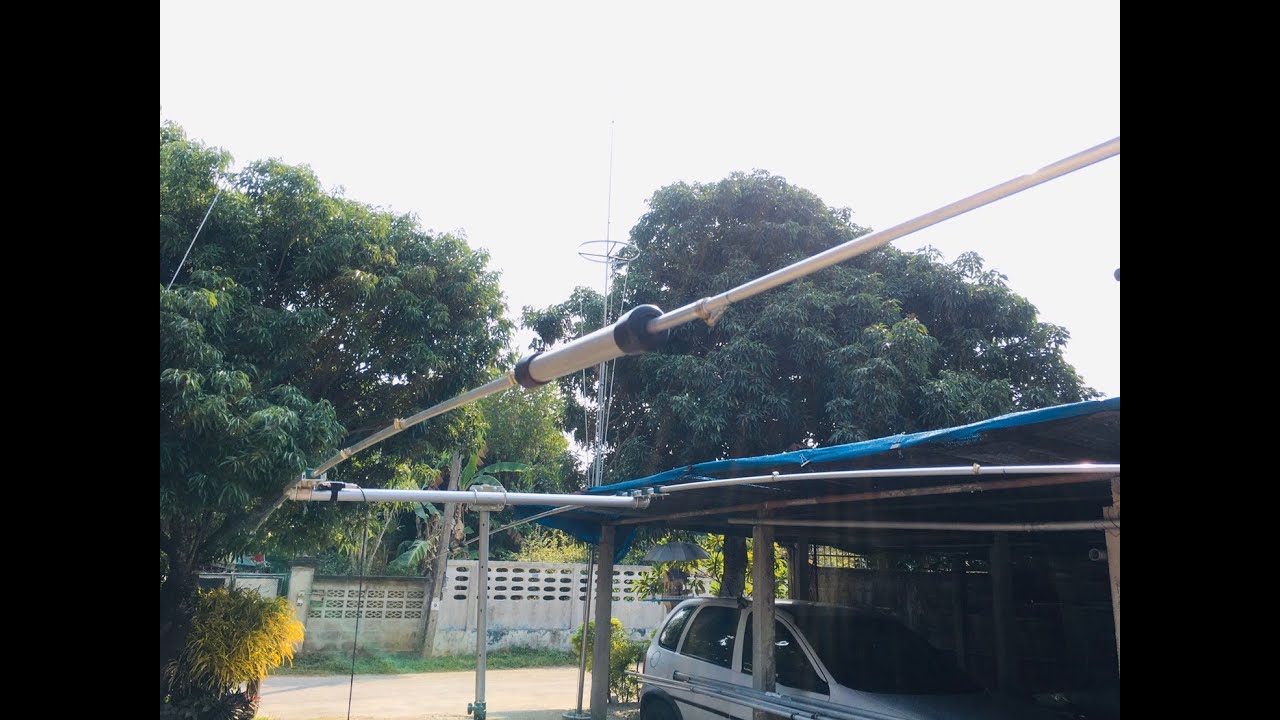 2E3B YAGI HF triband antenna - YouTube